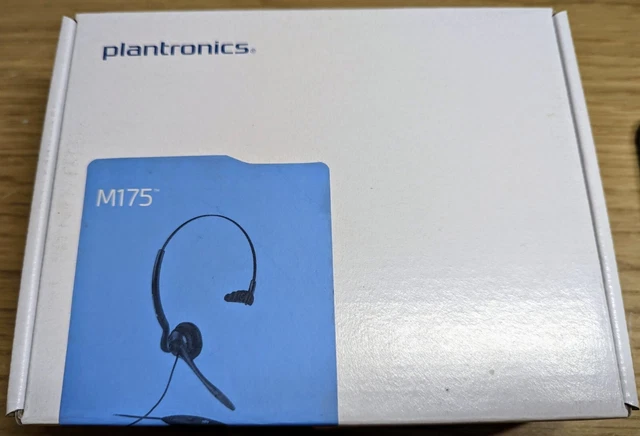 PLANTRONICS M175/A HEADSET Corded Headband Call Center 2.5mm Mic Volume ...