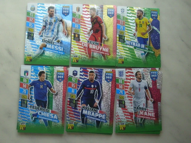 FIFA 365 2022 Full Set 54 Card International Star Messi,Neymar,Mbappe ...