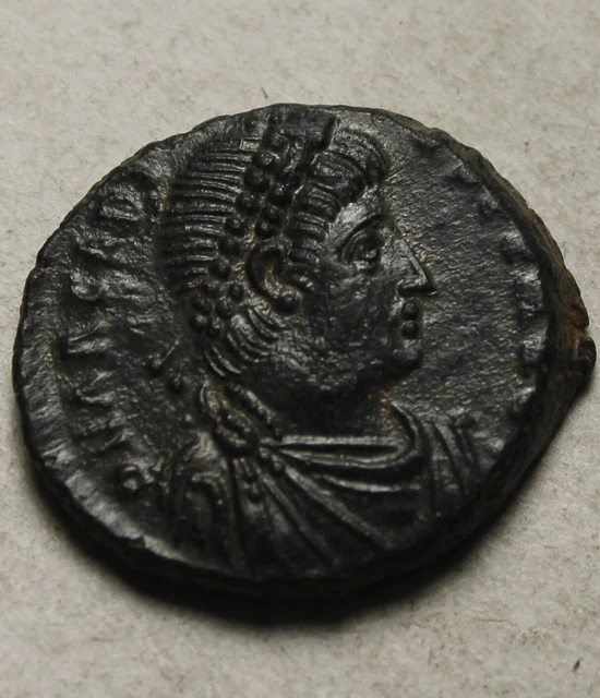 RARE ORIGINAL ANCIENT coin Arcadius Roman Emperor 395AD Victory crowns ...