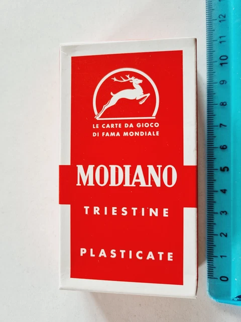 CARDS FOR GAME Trieste Modiano Broom Vintage Original Playing Cards New ...