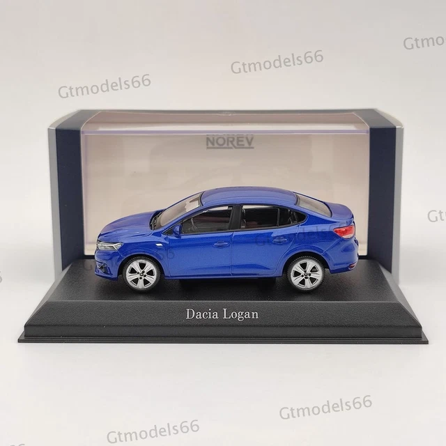 NOREV 1/43 DACIA Logan Iron Blue Diecast Model Cars Limited Collection ...