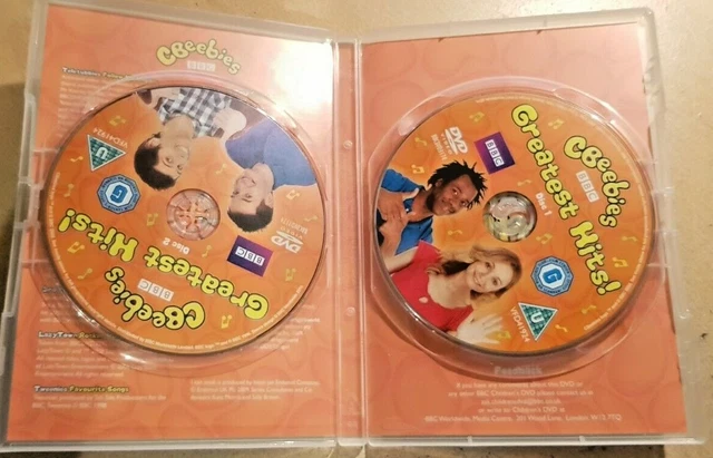 BBC CBEEBIES GREATEST Hits Double DVD 3 hours of Musical Fun ...