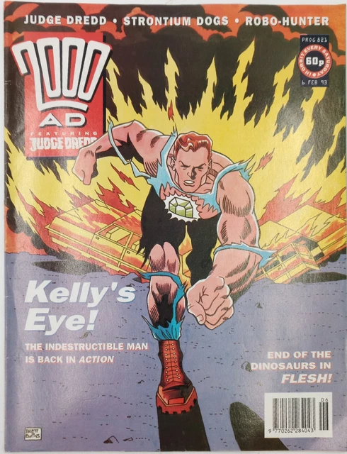 2000AD FEATURING JUDGE Dredd Comics Prog 821 6 Feb 1993 Kelly's Eye EUR ...
