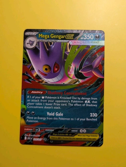 MEGA GENGAR EX 125/217 Double Rare Ascended Heroes Pokemon Near Mint £4 ...