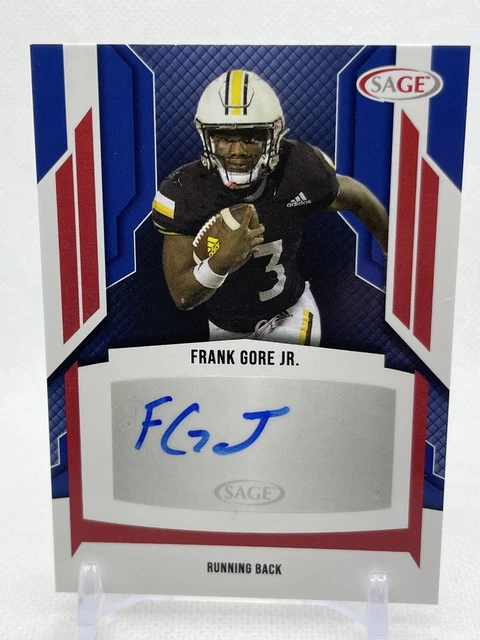 FRANK GORE JR - RC Auto 2024 Sage A-FGJ Buffalo Bills Rookie (RB) EUR 8 ...