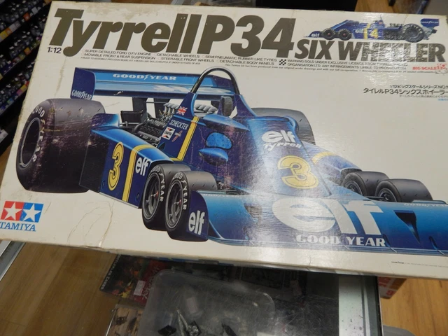 BIG TYRRELL P34 Six-Wheeler Elf F1 Tamiya 1/12 Model Kit £160.03 ...