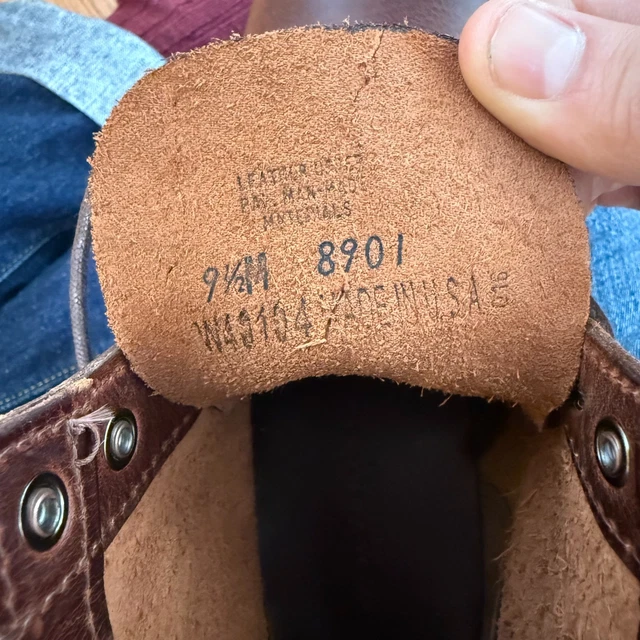 WOLVERINE 1000 MILE Leather Boots Made in USA Size 9.5 £158.67 ...