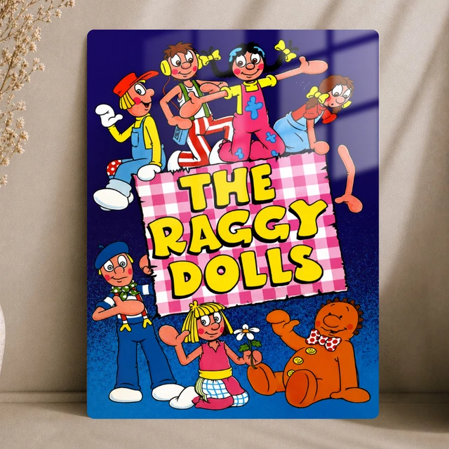 THE RAGGY DOLLS Retro TV Show Metal Sign Wall Poster Personalised Gift ...