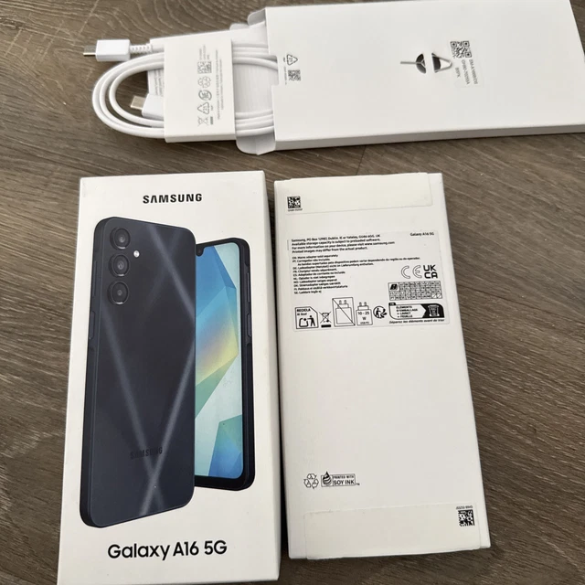 SAMSUNG GALAXY A16 5G A166B Box And Charging Cable, With Manuals ONLY £ ...