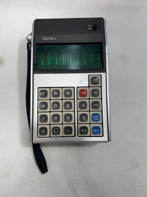 CALCULATRICE PORTABLE VINTAGE Sharp EL-816S 1970 EUR 37,87 - PicClick FR