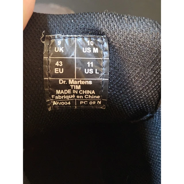 DR. MARTENS TIM Brown Leather Boots Mens 10 Buckle Exclusive Air ...