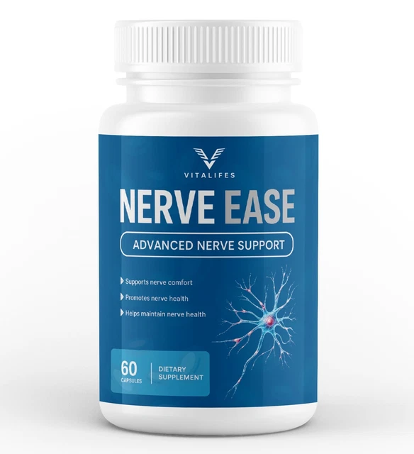 (1 PACK) NERVE Ease Nootropic Nerve Support Max Supplement NerveEase 60 ...