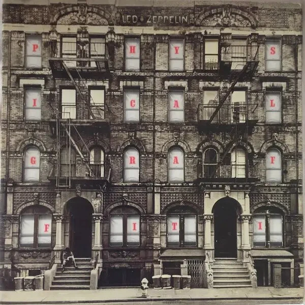 LED ZEPPELIN PHYSICAL Graffiti DIE-CUT COVER AND INSERT NEAR MINT ...