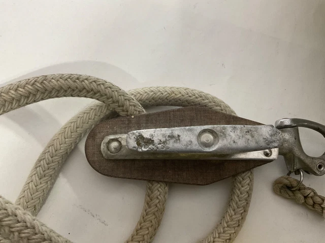 LEWMAR SHEAVES CLEAT on block composite MAIN SHEET, VANG 4:1 W/40' line ...