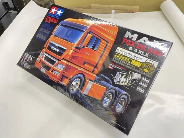 UNASSEMBLED TAMIYA MAN TGX Full Operation Light Blue Metallic 1/14 ...