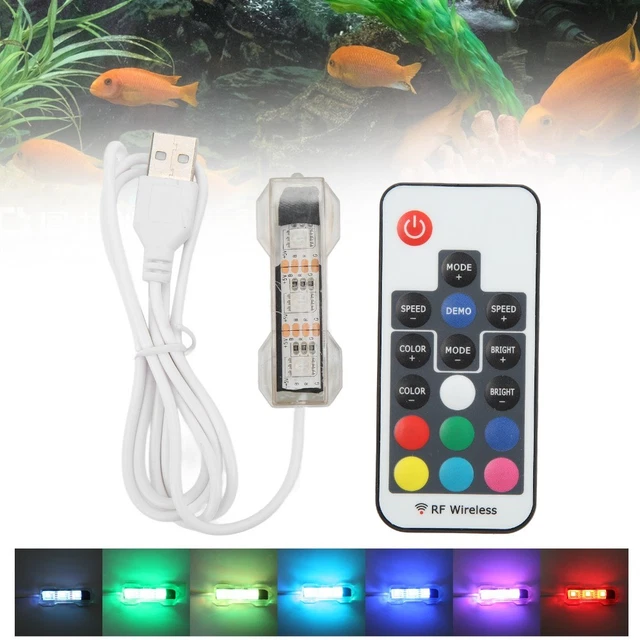 SPLIT TYPE LED Aquarium Light Colorful Light Micro Landscape Light Fish ...