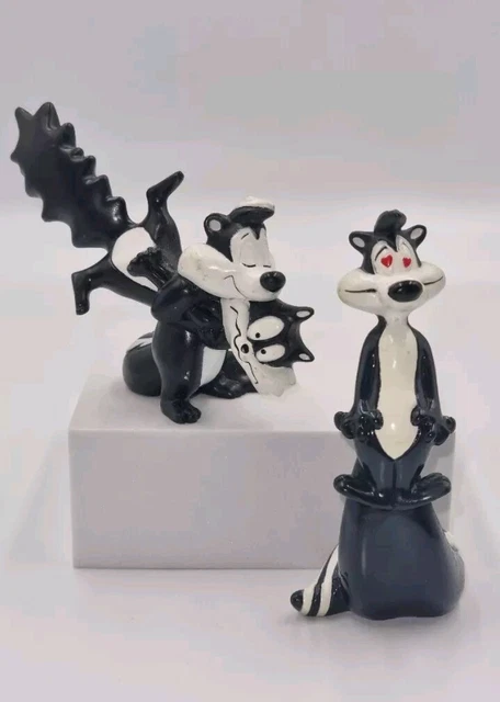 Looney Tunes Vintage Pepe Le Pew And Penelope Figures X2 Plastic 4897