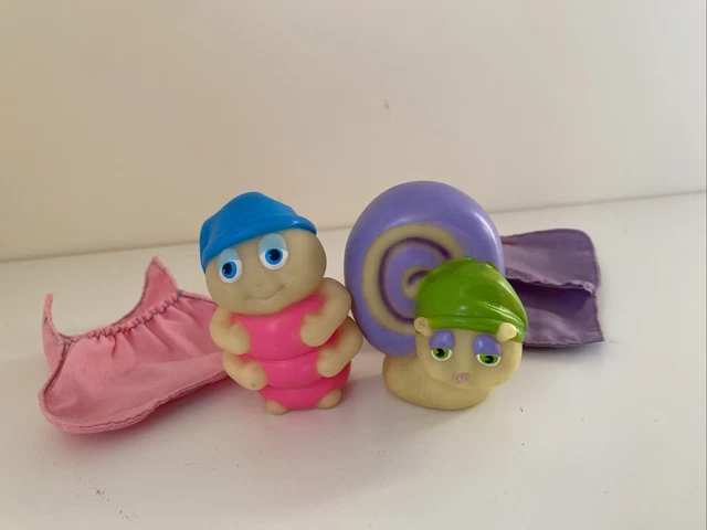 PLAYSKOOL GLO FRIENDS Worm Bundle Snug Bug Glo Snail 80s Vintage Toy ...
