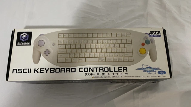 NINTENDO GAMECUBE ASCII Keyboard Controller Body Only Color White Used ...