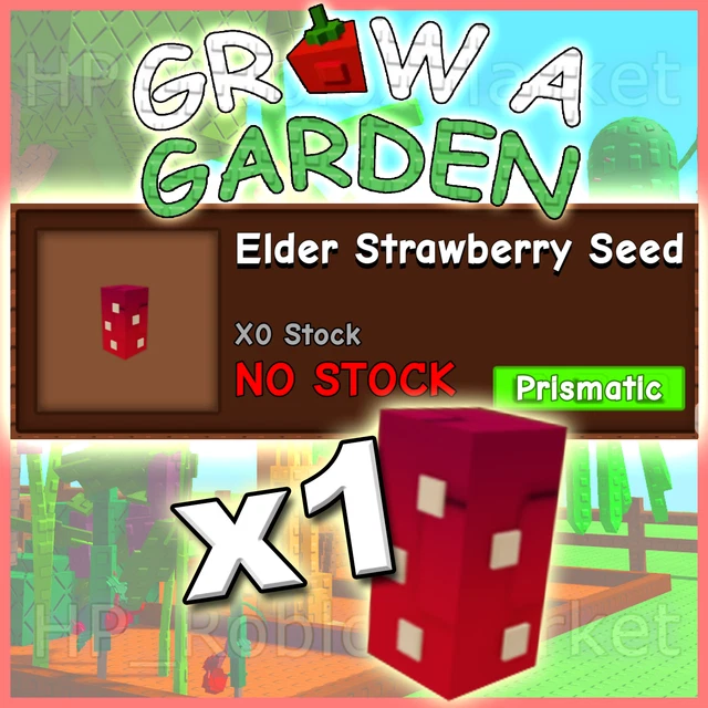 GROW A GARDEN | 🍓x1 ELDER STRAWBERRY SEED🍓 | Roblox - 🌱Fast Delivery ...