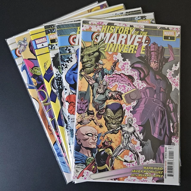 HISTORY OF THE Marvel Universe 1 2 3 4 5 6 Complete Set Mini Series ...