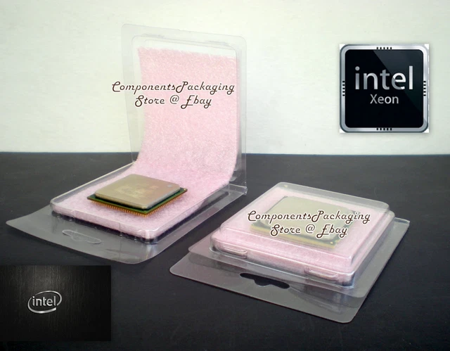 20 - INTEL Prozessor CPU Clamshell Case passt CPU Größe bis 66x55mm ...