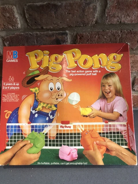 VINTAGE PIG PONG Game By MB Games 1986 Rare Vgc Complete 1980s Retro £ ...