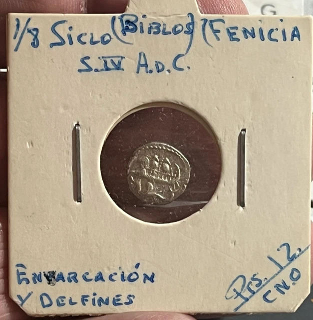CINCIN19,GRECIA ,1/8 DE Siclo(Biblos),FENICIA ,Siglo IV (a,d Xto) EUR ...