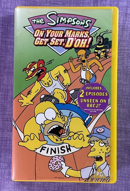 THE SIMPSONS, ON Your Marks Get Set Doh, VHS, 2000 Animated) 4 episodes PG £4.00 - PicClick UK