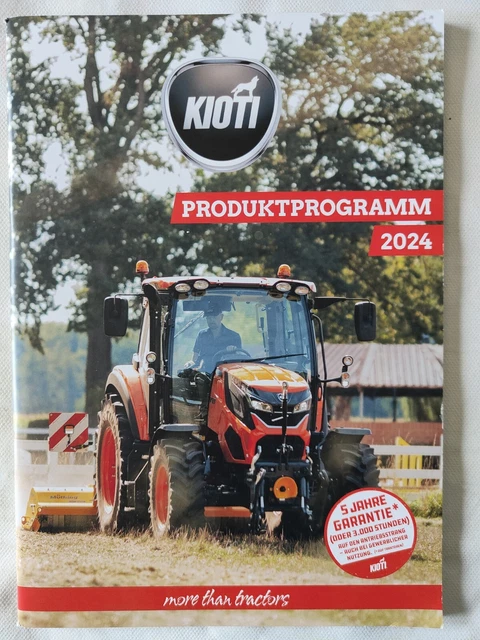 TRACTEURS GAMME DE Matériels Kioti 2024 Prospectus Brochure EUR 6,00 - PicClick FR