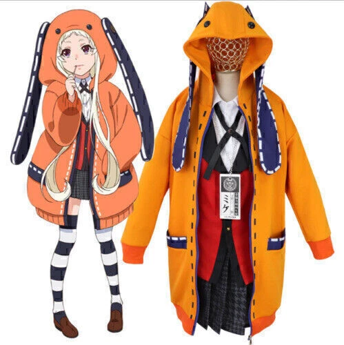 KAKEGURUI COMPULSIVE GAMBLER Runa Yomozuki Outfit Coat Cosplay Costume ...