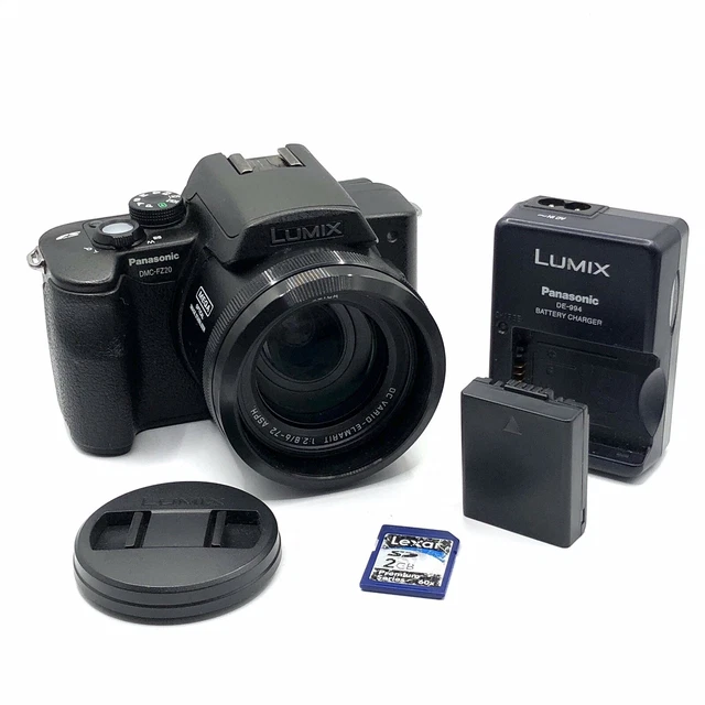 PANASONIC LUMIX DMC-FZ20 Digital Camera Black + Accessories ++ Mint EUR ...