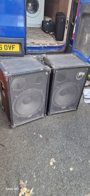 PAIR OF P.A speakers £21.50 - PicClick UK