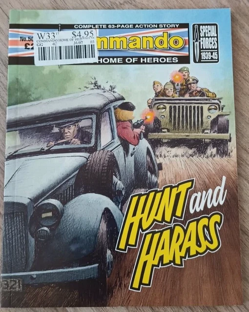 Hunt And Harass Commando Comic Book Graphic Novel Mint Condition 10 00 Picclick Au