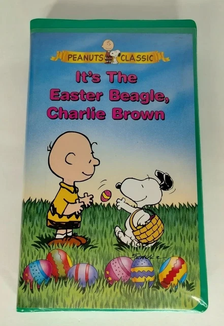 EASTER BEAGLE CHARLIE BROWN Peanuts Classic VHS Clam Shell Case Big Box ...