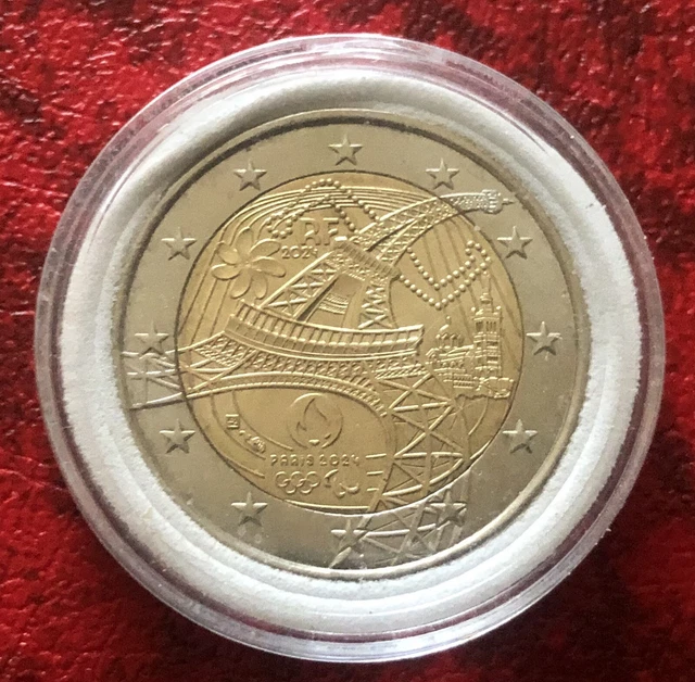 PIÈCE 2 EUROS France 🇫🇷 2024 Commémorative Jeux Olympiques De Paris EUR ...