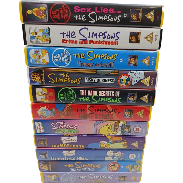 THE SIMPSONS VINTAGE VHS Tape Bundle x 11 £25.00 - PicClick UK