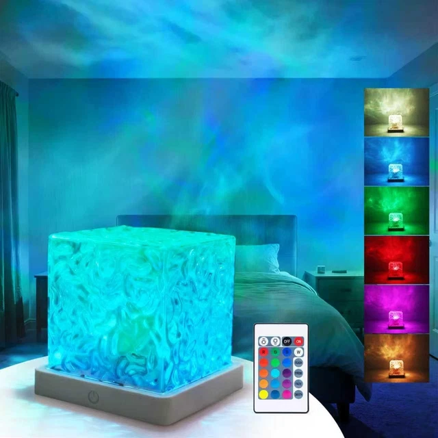 OCEAN WAVE LIGHT Projector Galaxy Projector Night Light for Bedroom 16 ...