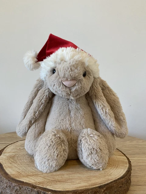 RETIRED GENUINE JELLYCAT Medium Bashful Christmas Bunny Soft Toy £39.99 ...