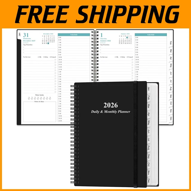 ONE PAGE PER Day Planner 2026 - January to December £72.15 - PicClick UK