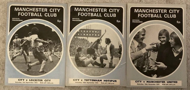 3 X MANCHESTER City Programmes From Season 1972-1973 £3.31 - PicClick UK