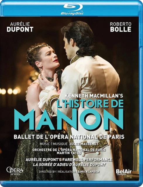 L'HISTOIRE DE MANON: Opera De Paris (Blu-ray) Roberto Bolle Martin ...