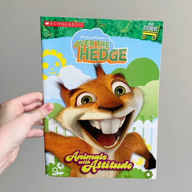 OVER THE HEDGE 2006 Animals With Attitude Activity Colouring Book with ...