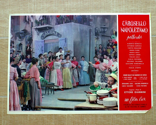 NEAPOLITAN CAROUSEL POSTER photo bust Ettore Giannini Sophia Loren ...