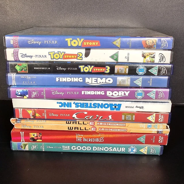 DISNEY PIXAR DVD Bundle x 10 Kids Movies Nemo Toy Story £8.49 - PicClick UK
