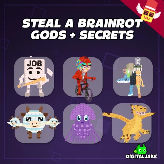 💥 STEAL A Brainrot Roblox | ALL GOD + SECRETS | Fast Delivery In-Game 💨 ...