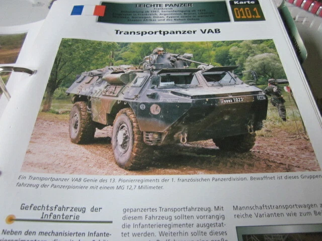 MILITÄRFAHRZEUGE ARCHIV LEICHTE Panzer 10.1 Transportpanter VAB ...