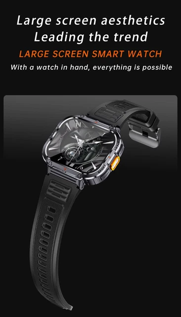 NX23 SMARTWATCH 2& Ultra Großbildschirm BT Anrufe AI Stimme LED ...