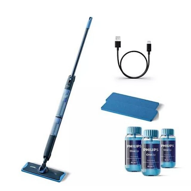 PHILIPS ONEUP 5000 Series Elektrischer Mopp inkl. 2 Pads und Reiniger ...