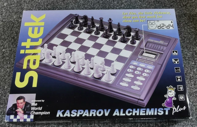 VINTAGE SAITEK KASPAROV Alchemist Plus Electronic Computer Chess Set ...